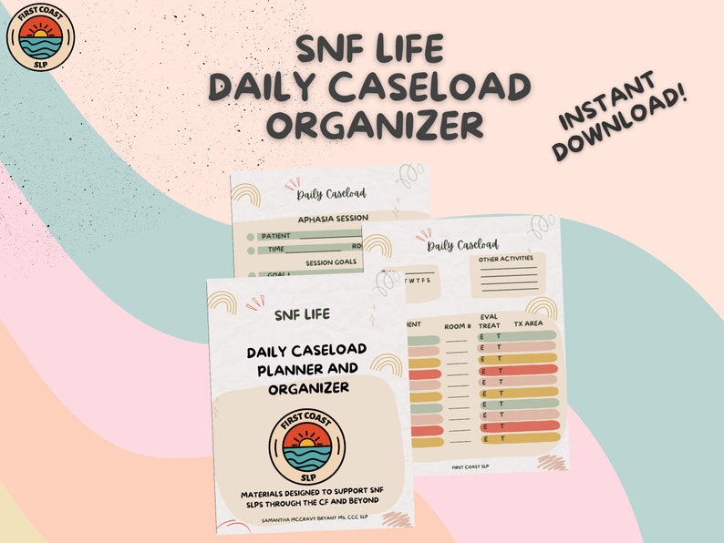 SLP SNF Patient Planner: Dysphagia, Dysarthria, Cognitive Therapy ...