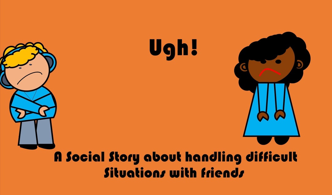 UGH A Social Story About Handling Difficult Situations With - Etsy
