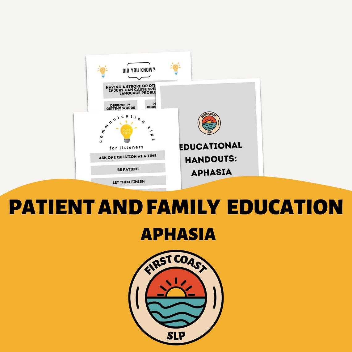 SLP Printable Resource for Patient Education and Communication Support ...