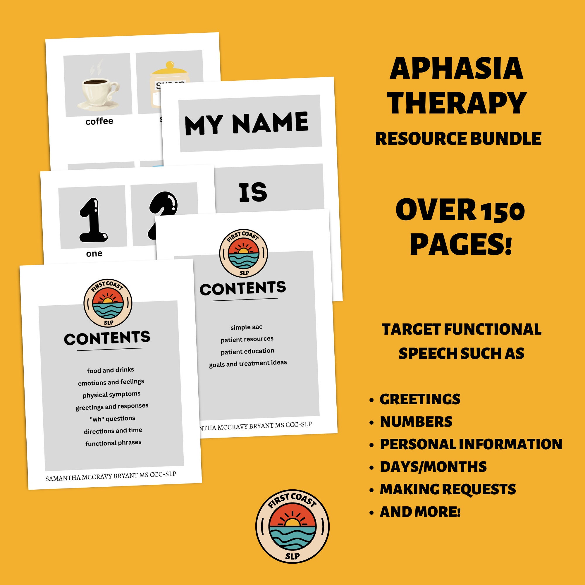 Aphasia Treatment Bundle Resource for Slps Treating Adults in the SNF ...