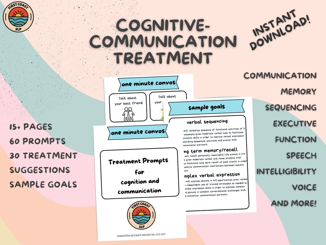 Cognition Communication Treatment Materials for Slps in SNF Home Health ...