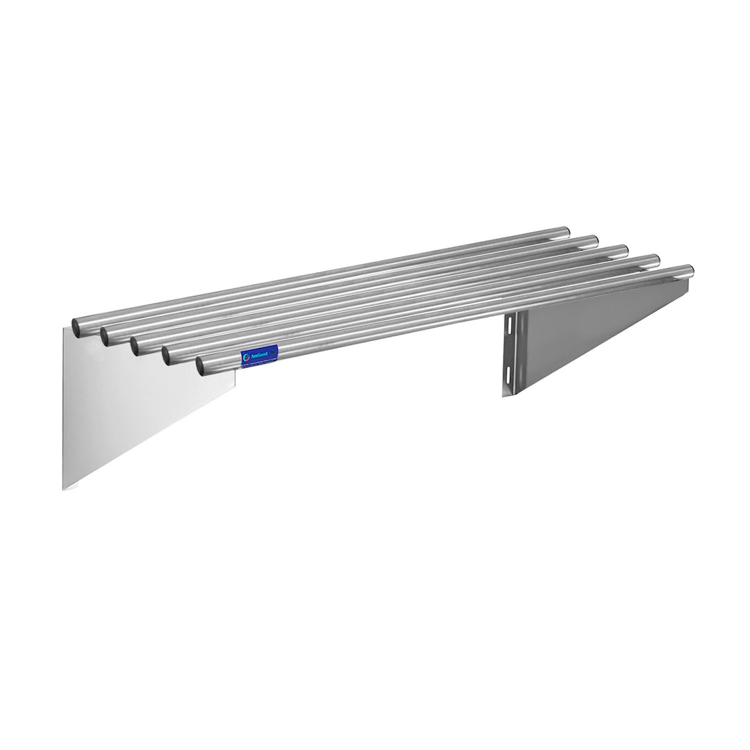 48 X 18 Stainless Steel Tubular Wall Shelf - Etsy