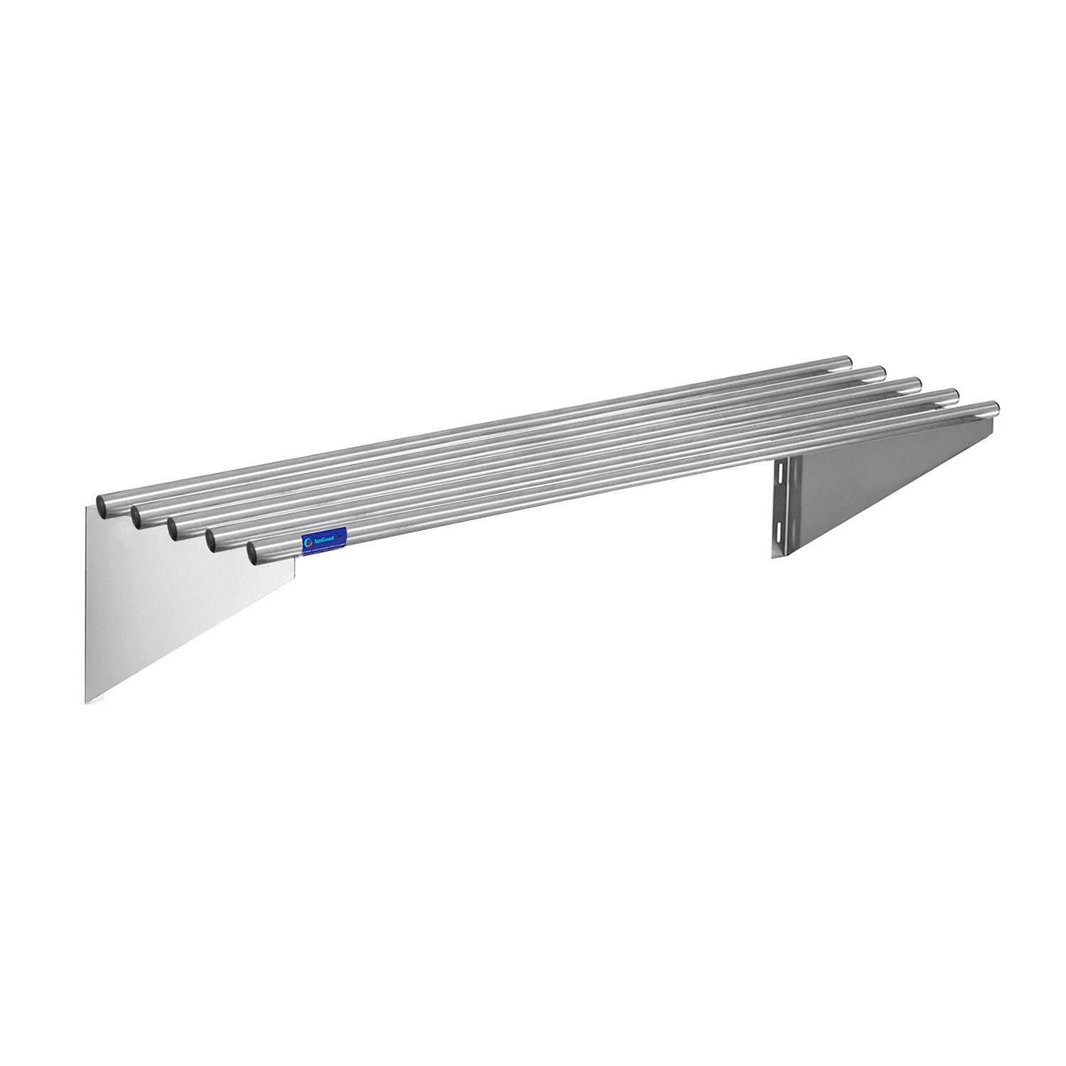 60 X 18 Stainless Steel Tubular Wall Shelf - Etsy