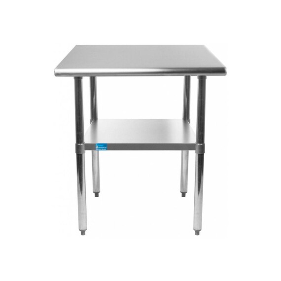 18 X 24 Stainless Steel Utility Table With Bottom - Etsy