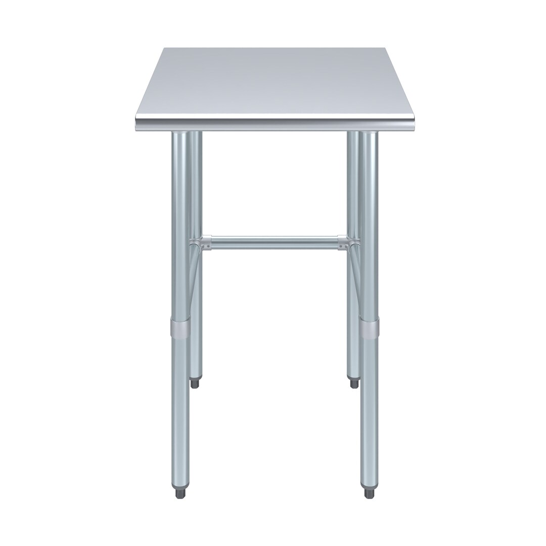 24 X 24 Stainless Steel Work Table With Open Base - Etsy