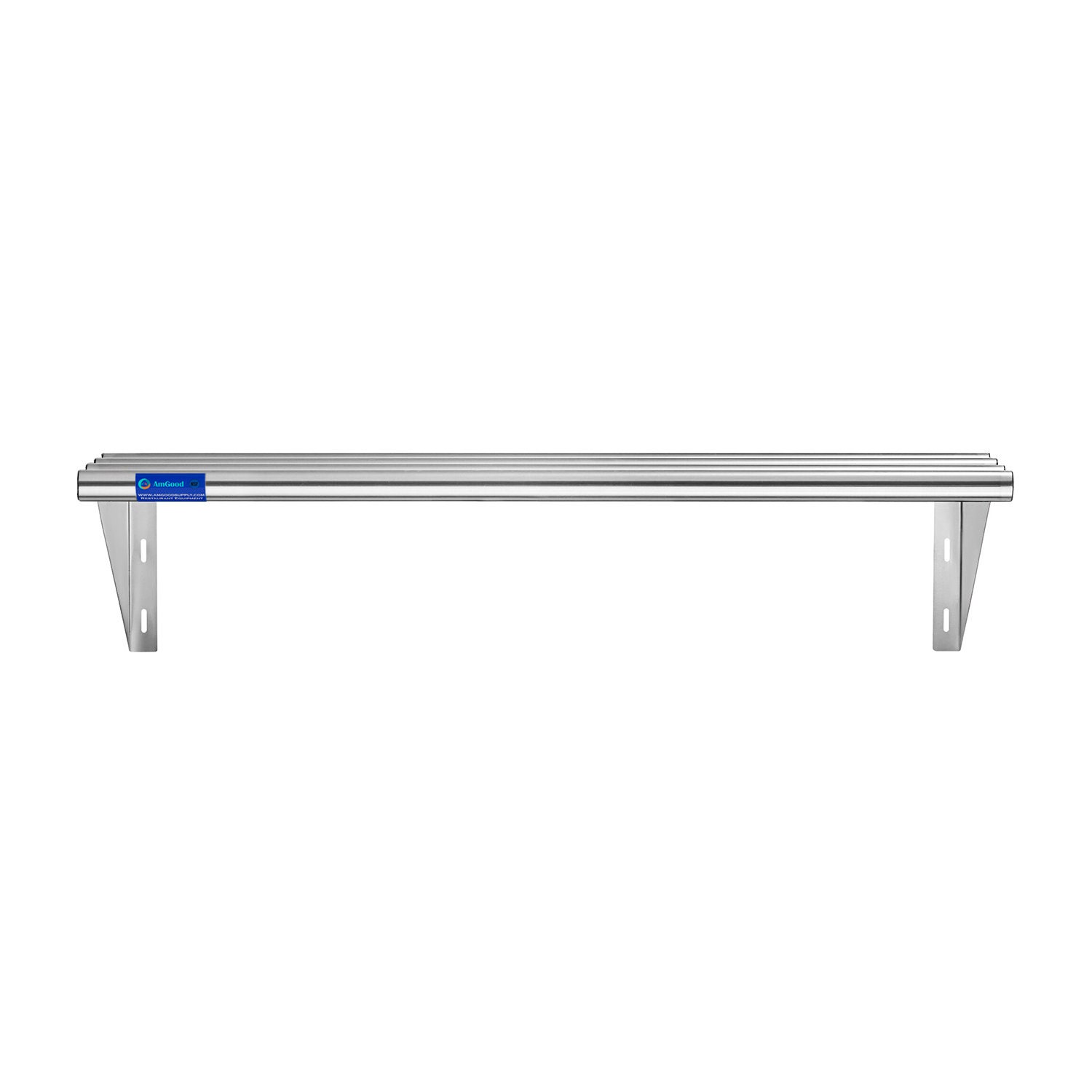 48 X 18 Stainless Steel Tubular Wall Shelf - Etsy