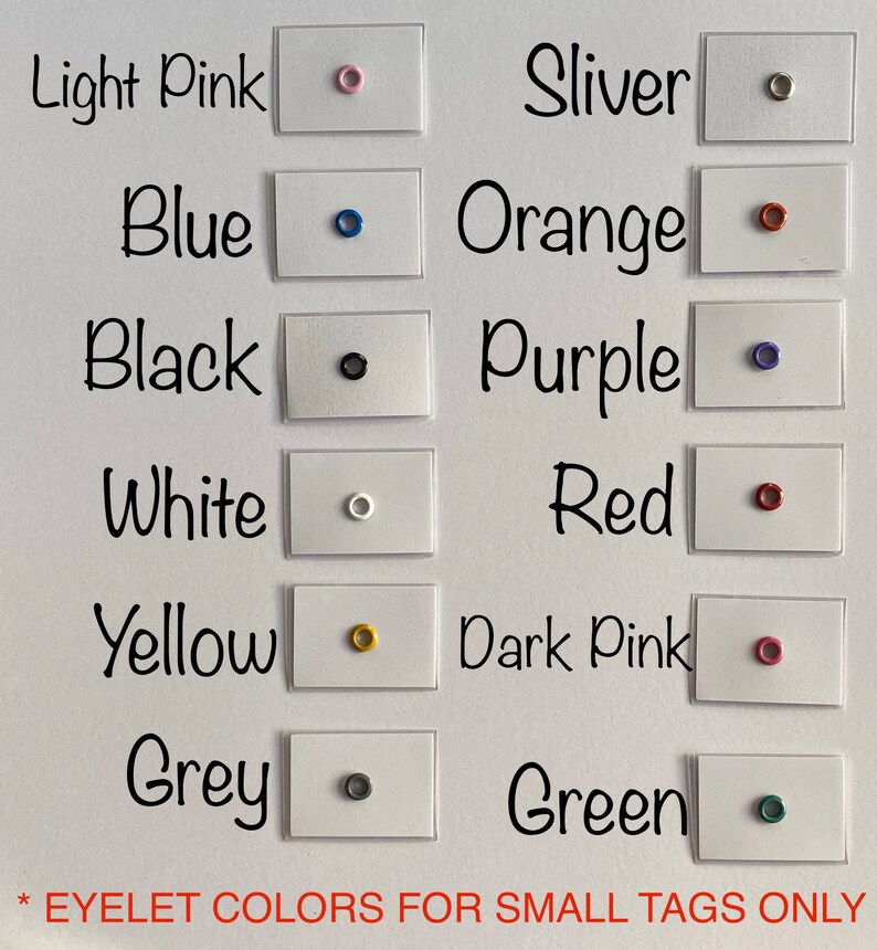 Eyelet for Laminated Name Tag - Etsy