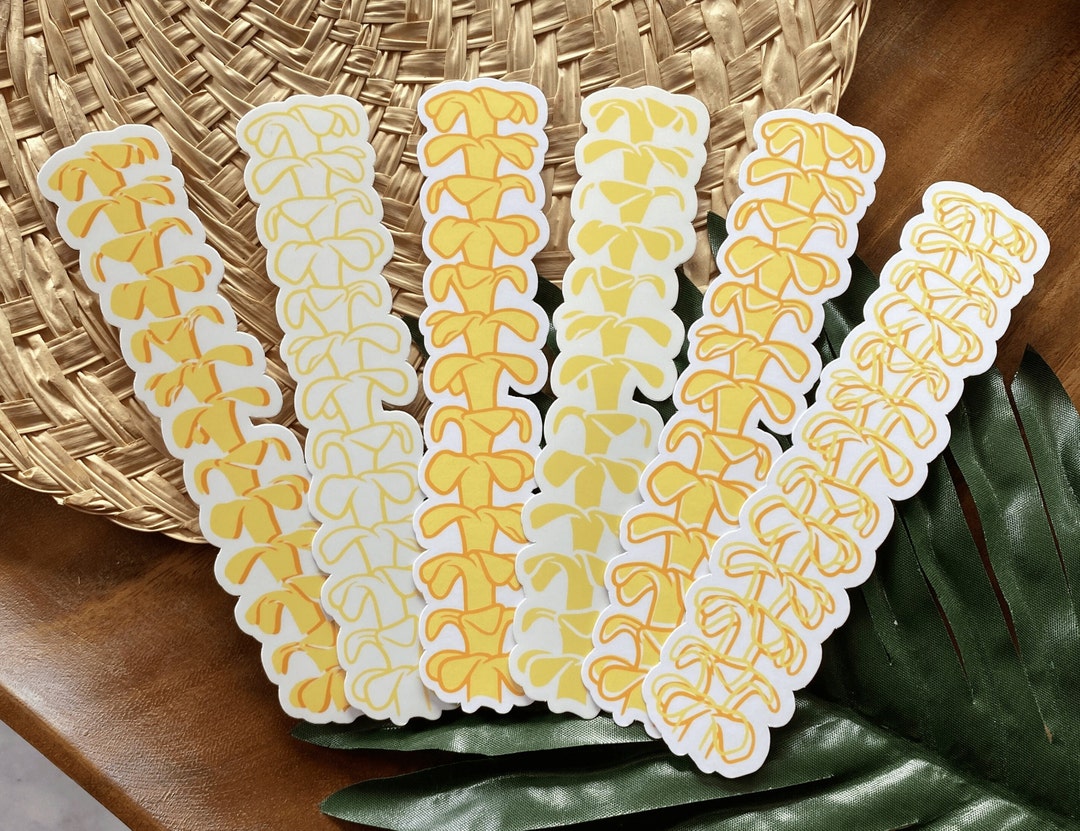 Puakenikeni Strand Stickers | Waterproof | UV Resistant | Laptop Decal ...