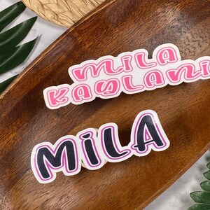Personalized Name Sticker | Custom Text Sticker | Waterproof Sticker ...