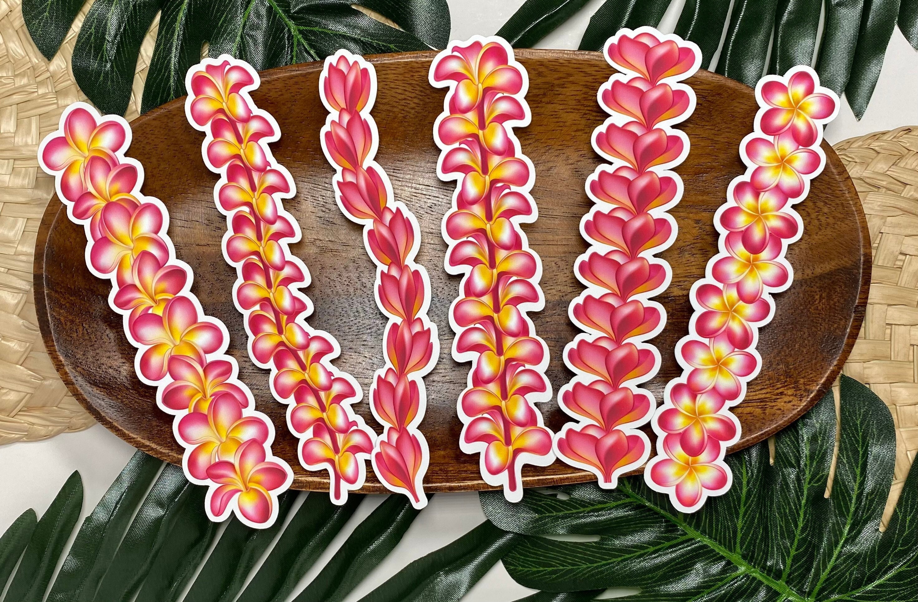 Plumeria Strand Sticker | Waterproof | UV Resistant | Laptop Decal ...