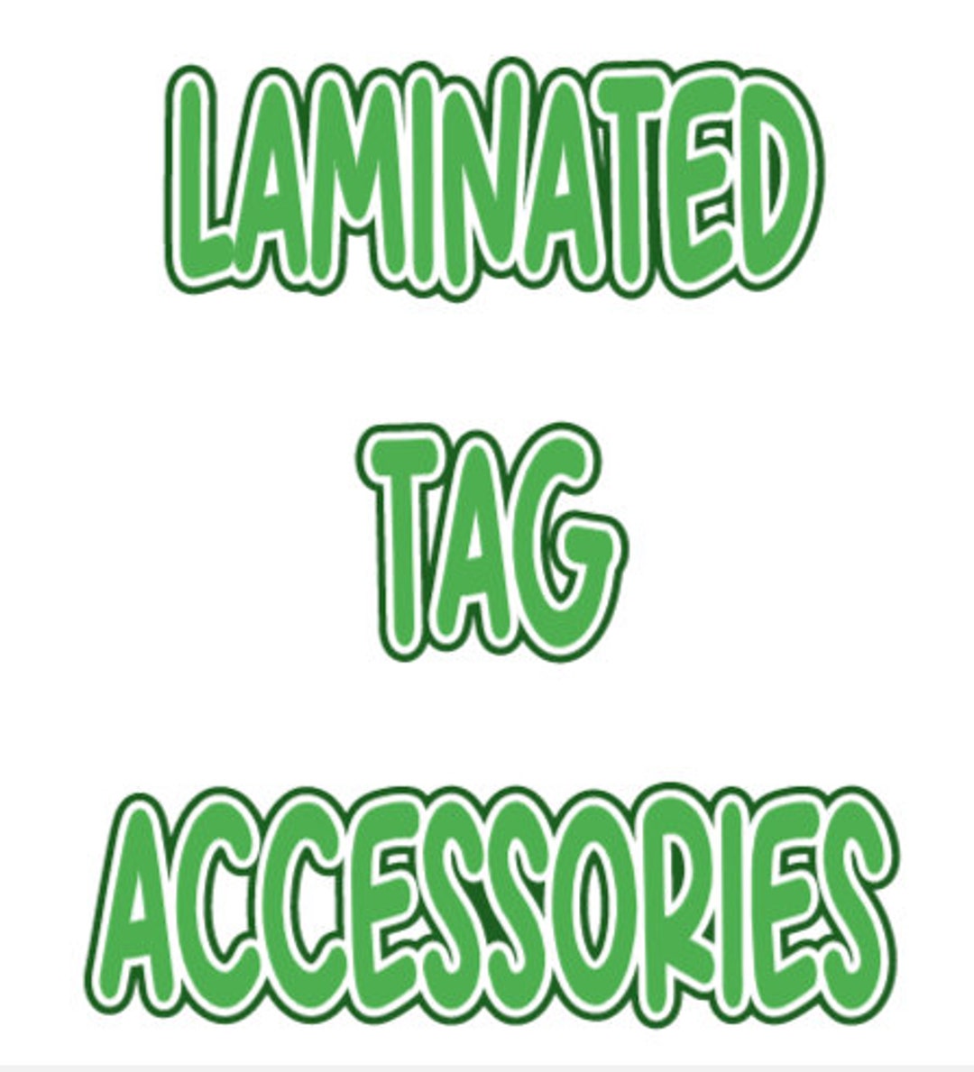 Accessories for Laminated Name Tag - Etsy
