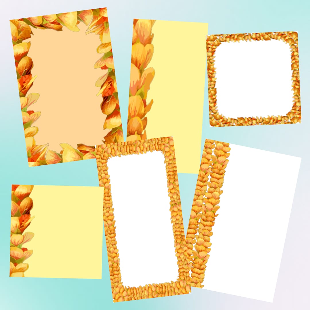 Ilima Lei Notepad | 3x3 Notepad | 3x6 Notepad | 4x6 Notepad | Floral ...