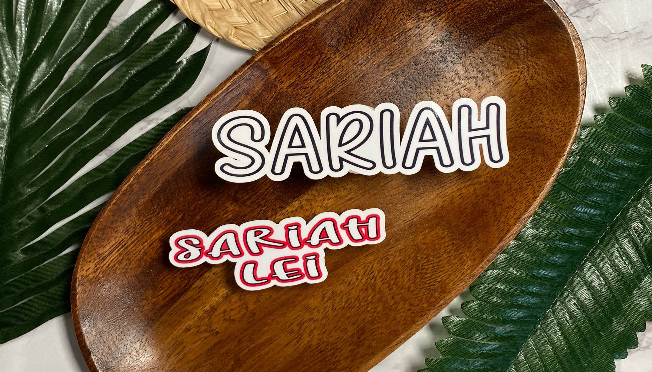 Personalized Name Sticker | Custom Text | Waterproof | UV Resistant ...