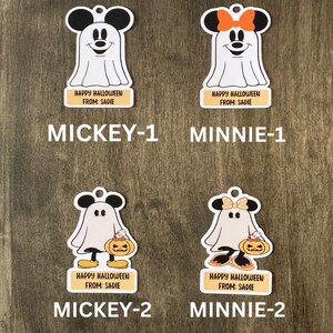 Halloween Gift Tags Mouse Ghost Tag Mouse Pumpkin Tag Personalized Tag ...