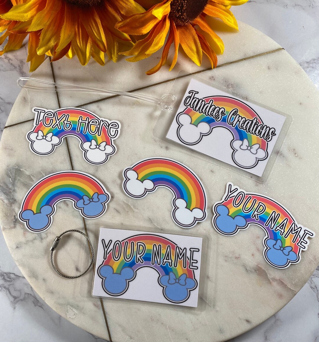 Rainbow Sticker | Minnie Sticker | Mickey Sticker | Rainbow Tag ...