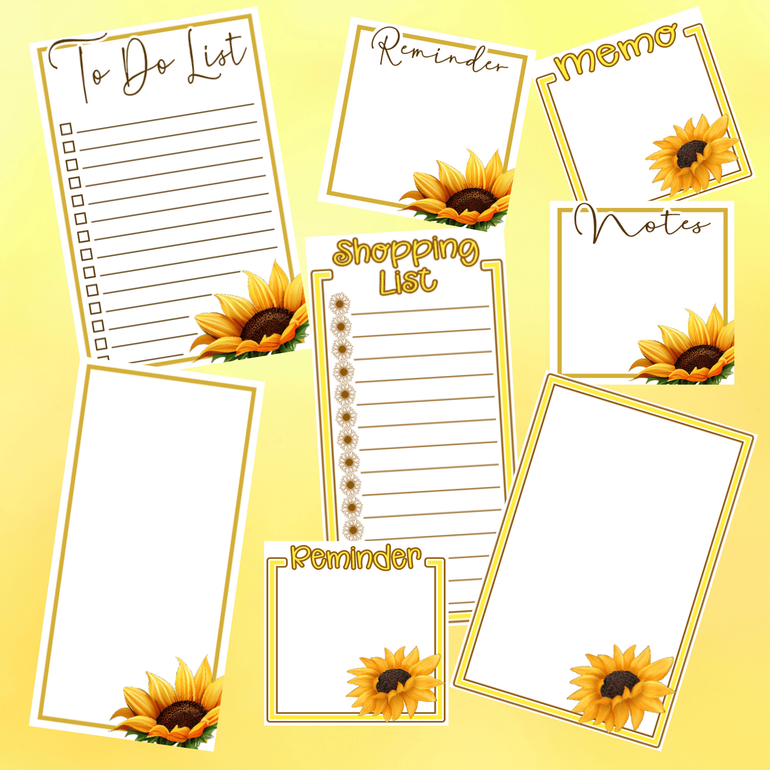 Sunflower Notepad Teacher Gifts Teacher Appreciation Gifts Desk Pad ...
