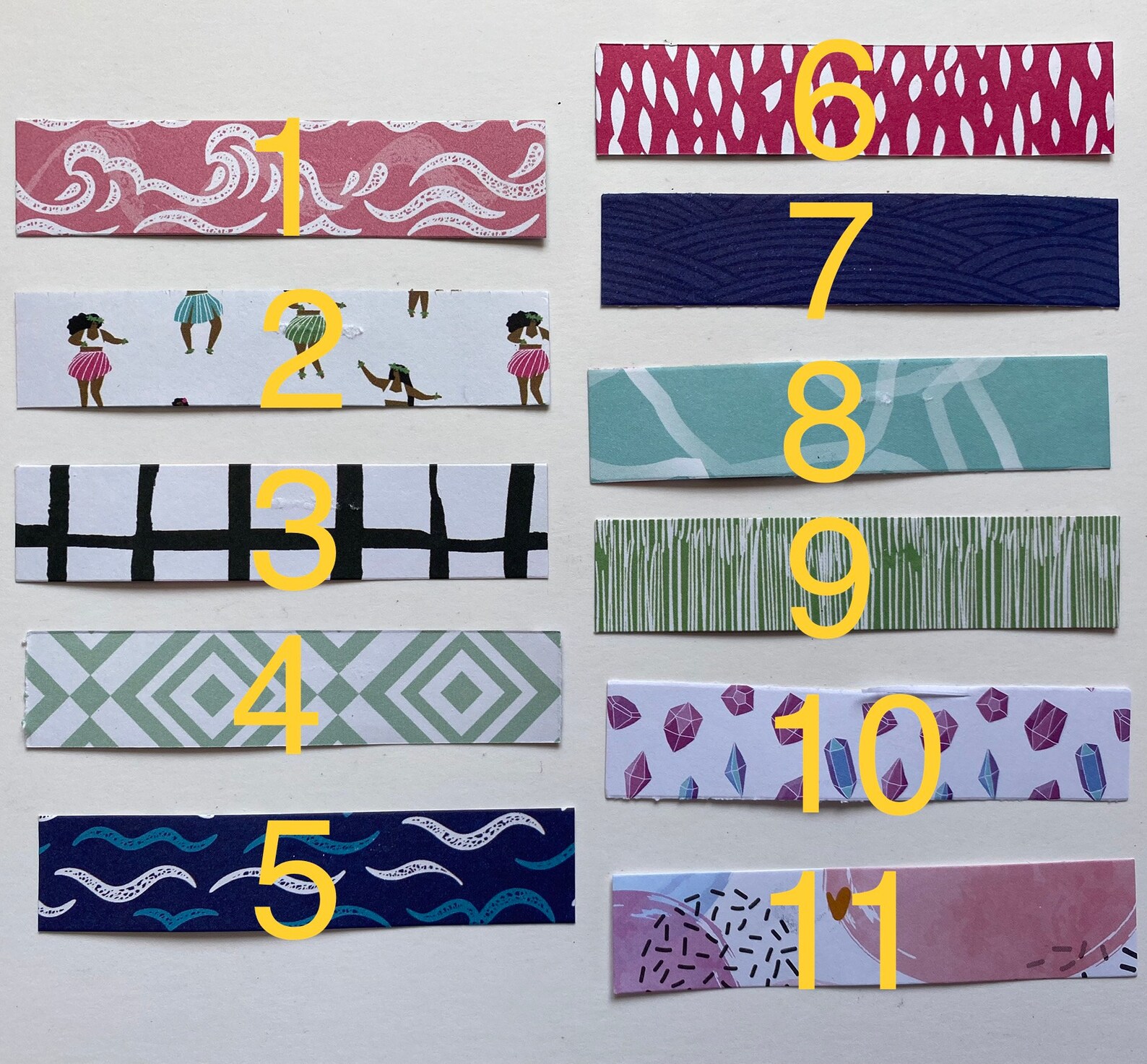 Laminated Name Tag Pattern Variety Small Diaper Bag Tag - Etsy