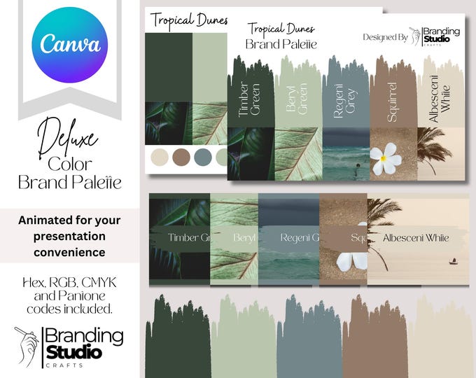 Luxury Color Palette Canva Color Palette with Hex Codes Premium ...