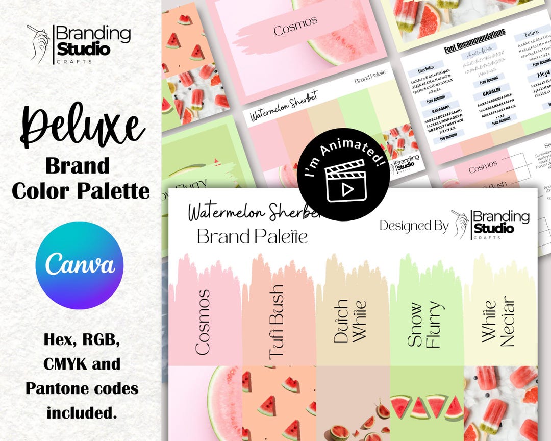 Pastel Color Palette, Brand Palette, Pastel Palette, Pastel Brand ...