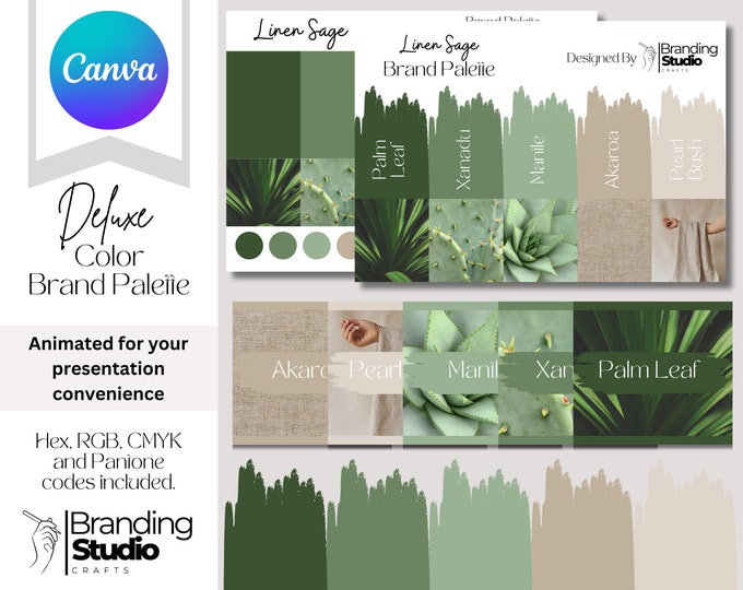 Luxury Color Palette Canva Color Palette with Hex Codes Premium ...