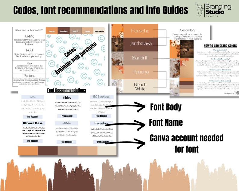 Canva Color Palette, Fall Color Palette, Autumn Color Palette, Brand ...