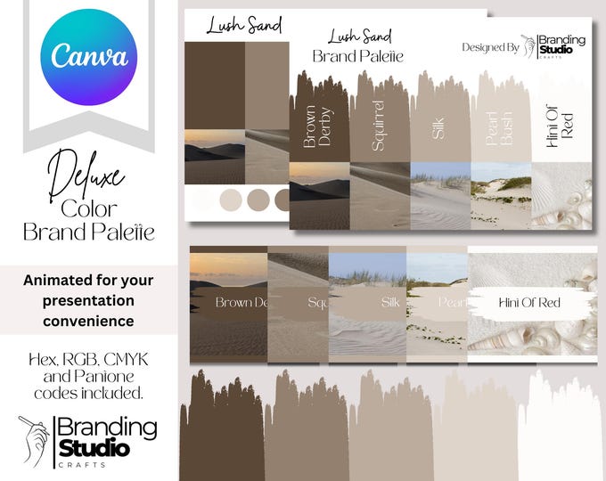 Luxury Color Palette Canva Color Palette with Hex Codes Premium ...