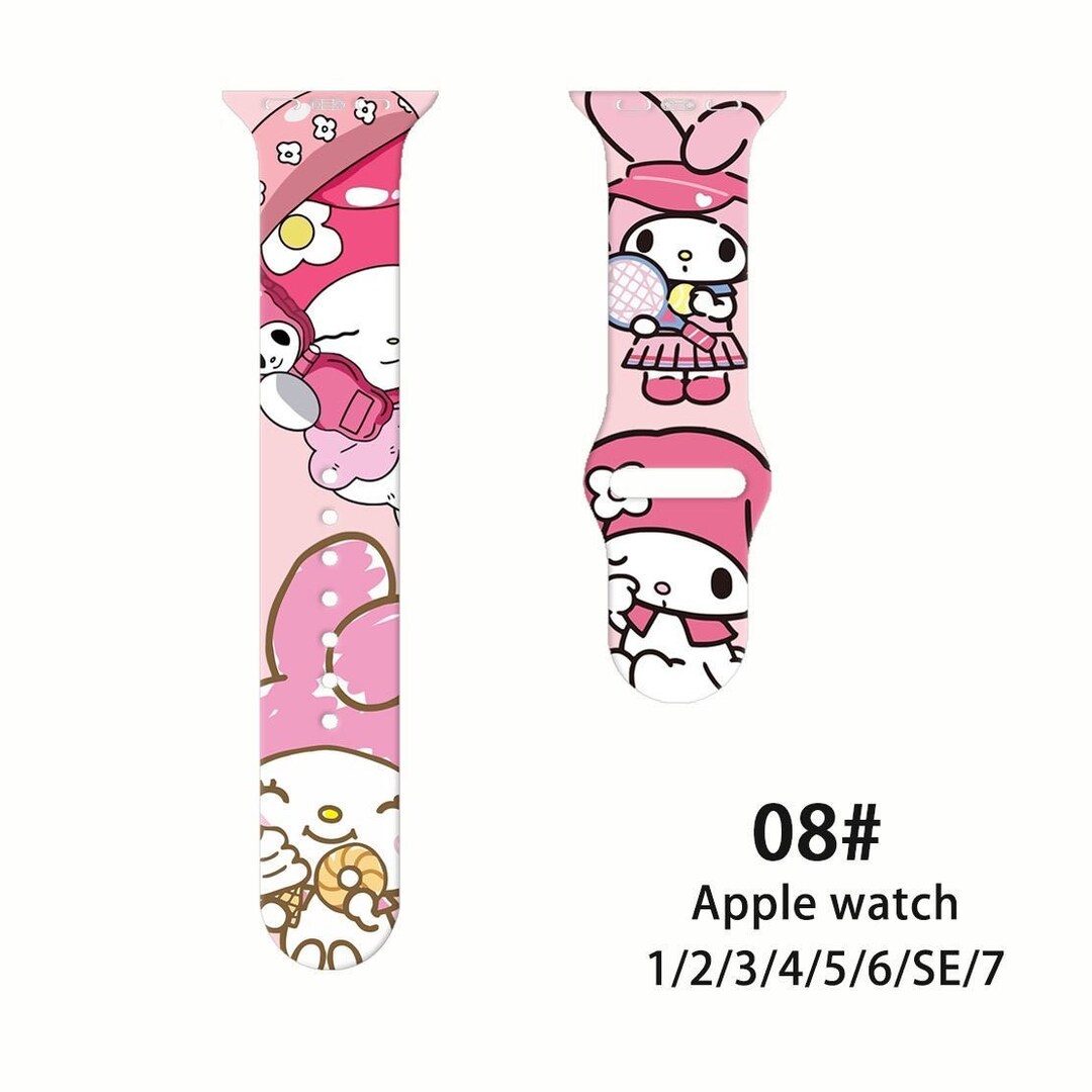 Anime Cartoon Cute Watch Protector Watch Band Strap for Apple Watch ...