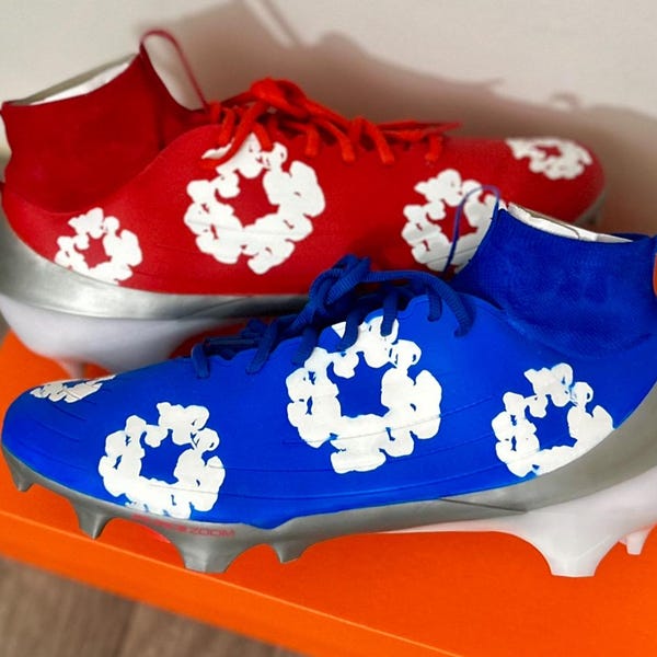 Denim Tear Football Cleats - Etsy