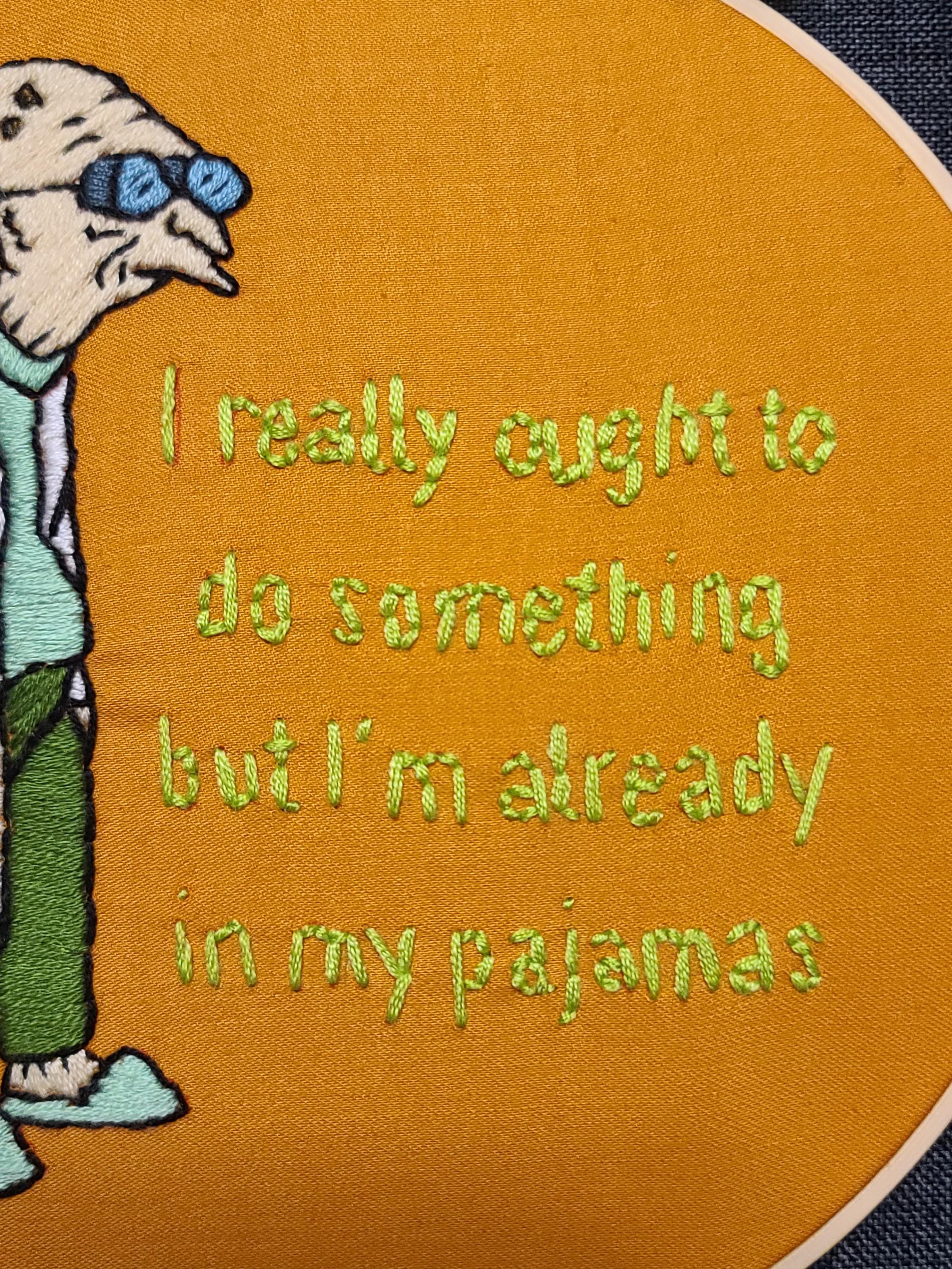 Professor Farnsworth, Futurama Cartoon, Hand Embroidery Hoop Art, 7in ...