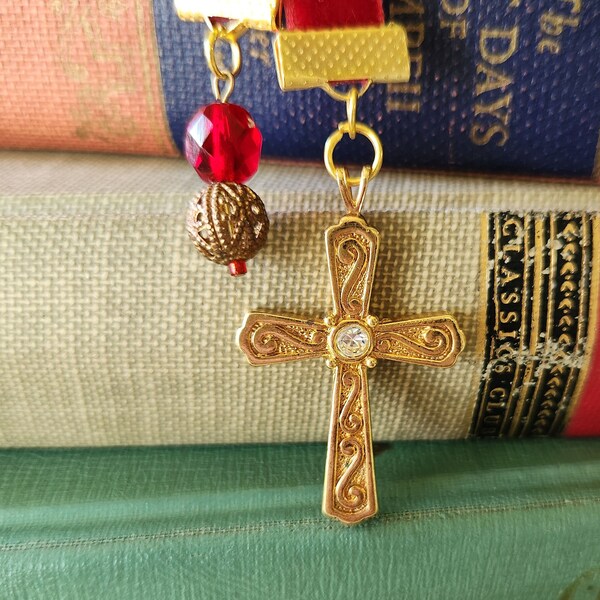 Cross Bookmark - Etsy