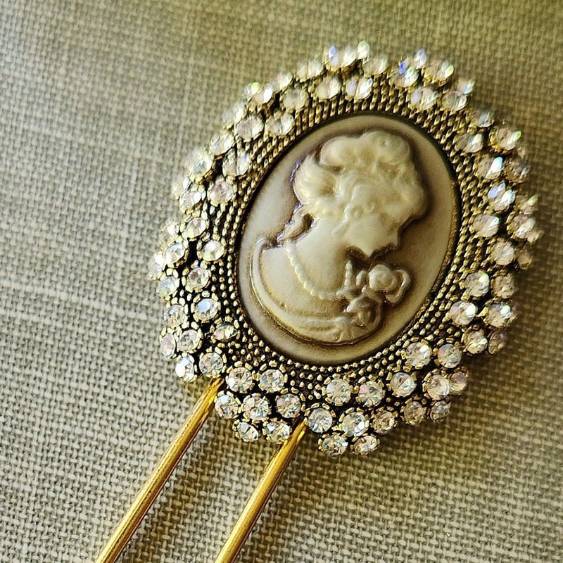 Cameo Hair Pins - Etsy