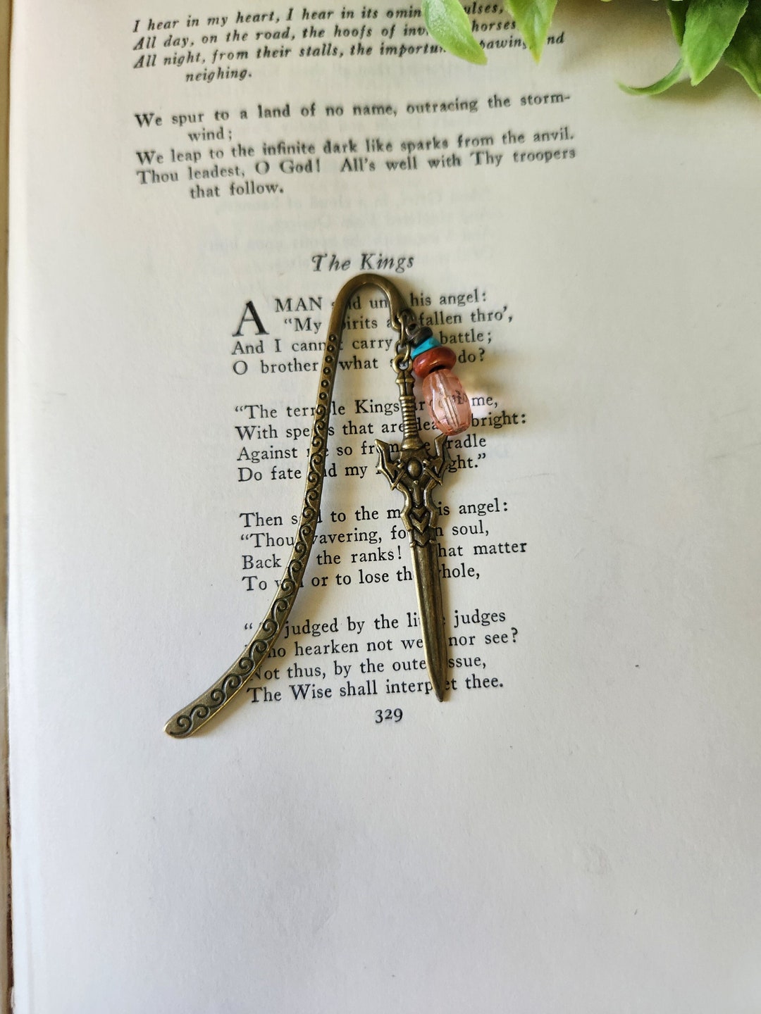 Wizard Staff, Sword Bookmark, Handmade, Jewelry Charms, Fantasy Theme ...