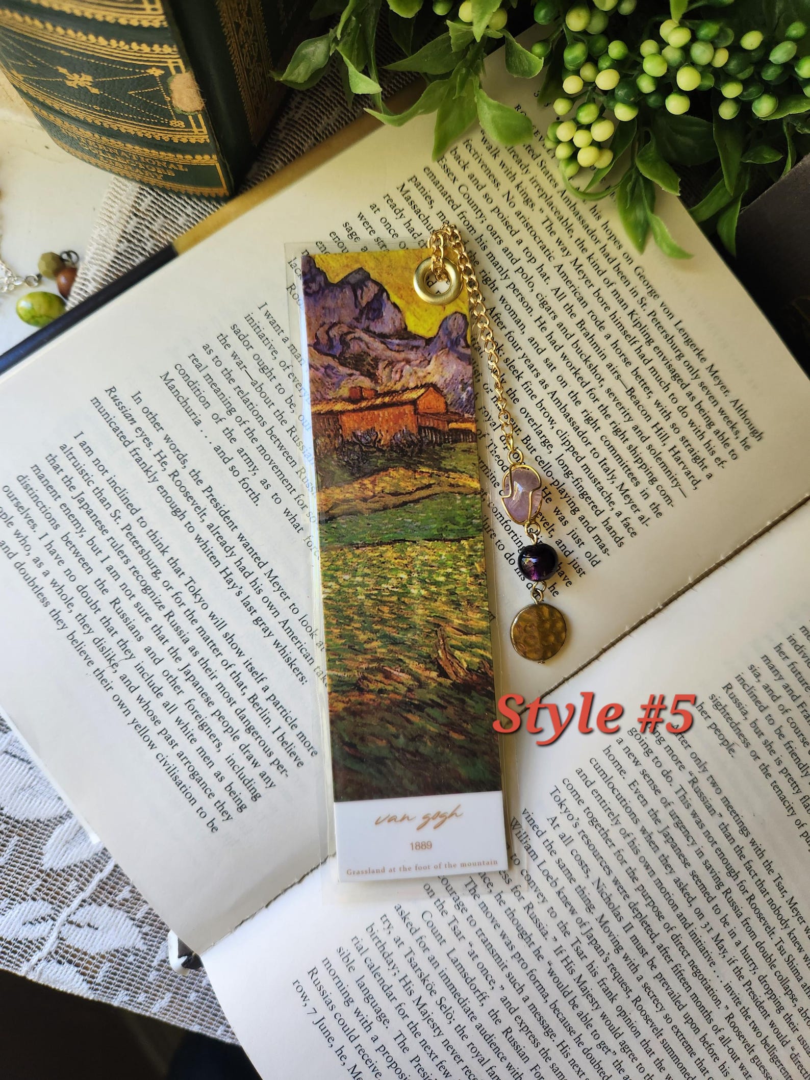 Van Gogh Laminated Bookmark With Vintage Jewelry Tassel - Etsy