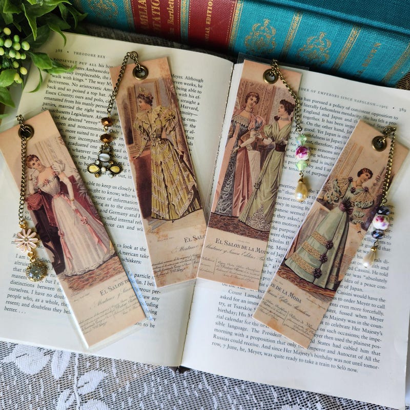 Victorian Bookmarks - Etsy