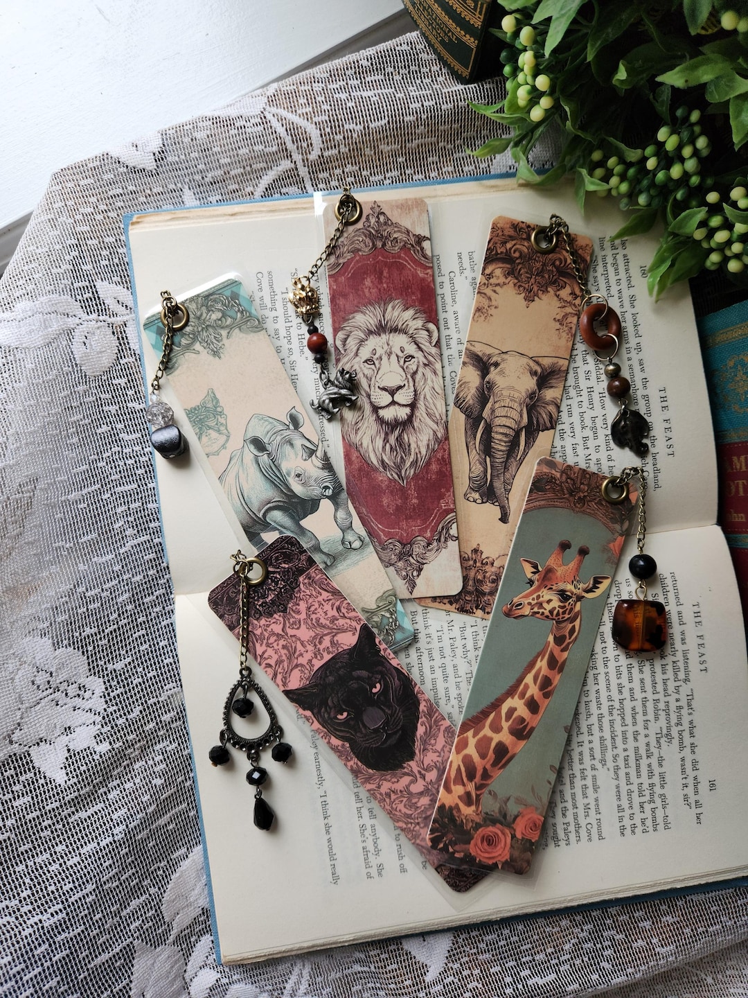 Jungle Book Bookmark | Handmade Cardstock Book Marker | Book Club Gift ...