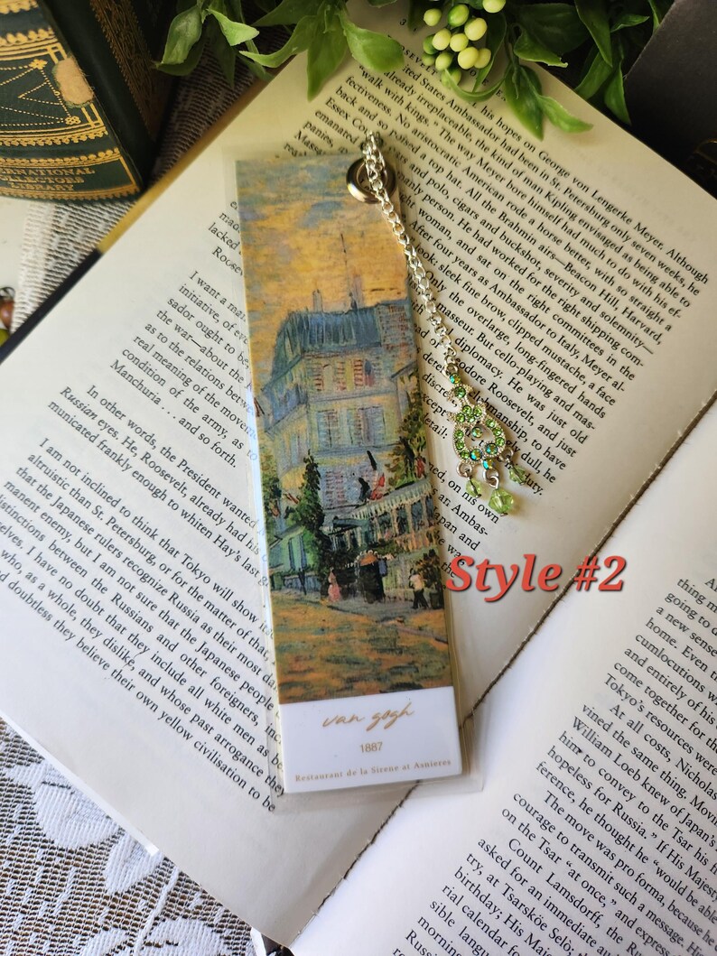 Van Gogh Laminated Bookmark With Vintage Jewelry Tassel - Etsy