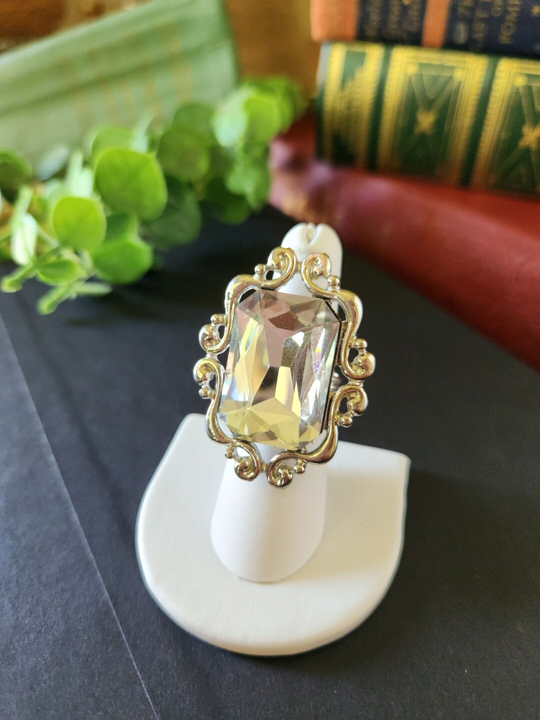 Avant Garde Pendant Ring | Adjustable | Costume Jewelry | Handcrafted ...