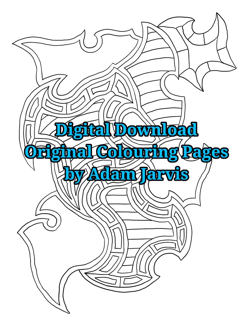 25 Adult Colouring Pages Print From Home Instant Download - Etsy