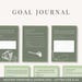 Goal Journal Workbook (green Doodle) - Etsy