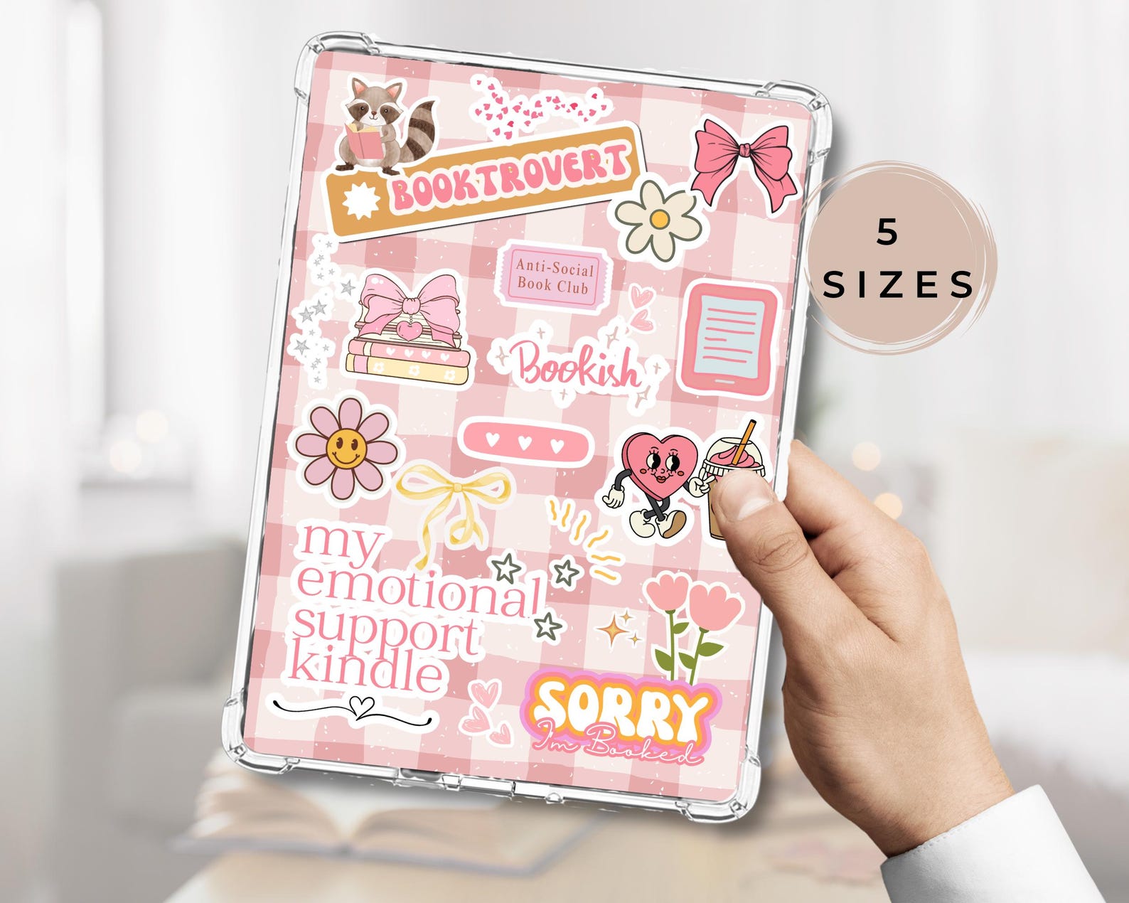 Printable Sticker Collage BUNDLE Kindle Insert, Cute Kindle Inserts ...