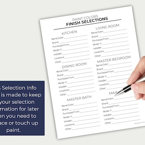 Home Construction Selections Info Sheet, Home Project Planner ...