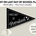 Printable First and Last Day of School Pennant Flag, Back to School ...