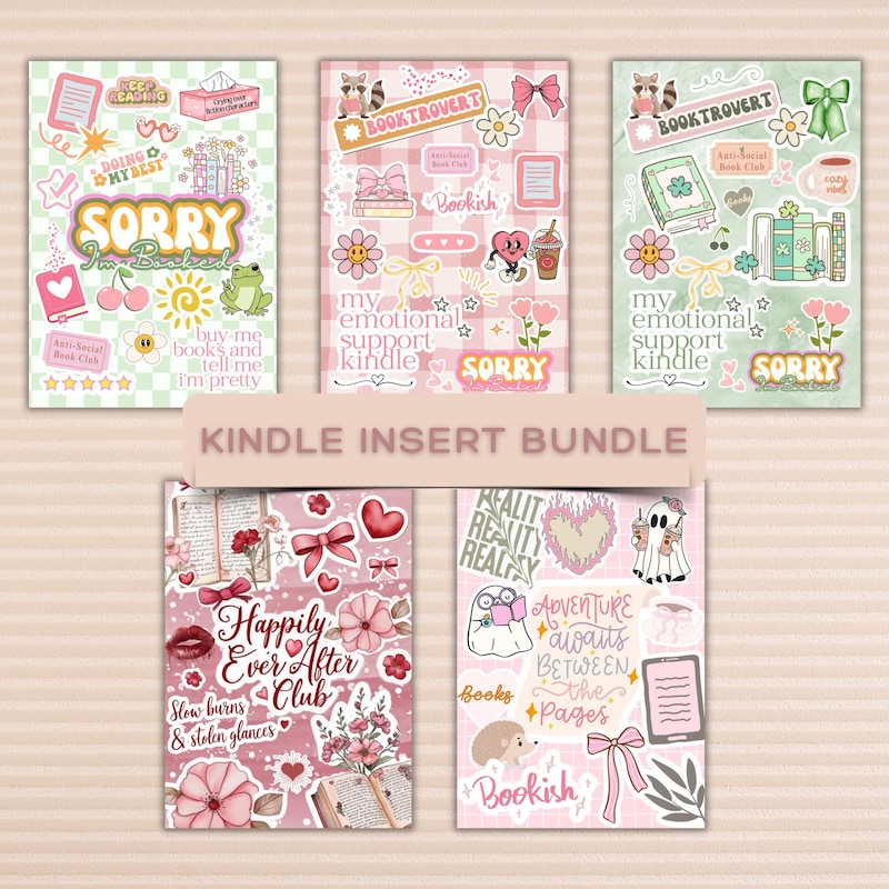 Printable Kindle Insert - Etsy