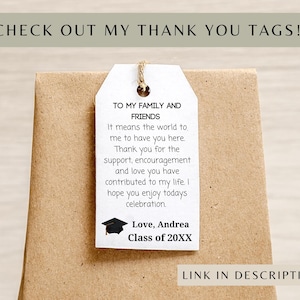 Graduation Insert Card, Graduation Registry QR Code Card, Tip the ...