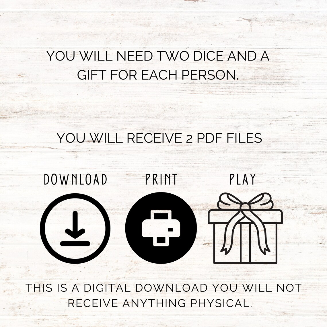 Roll the Dice Gift Exchange Game, Christmas Gift Exchange Dice Game ...