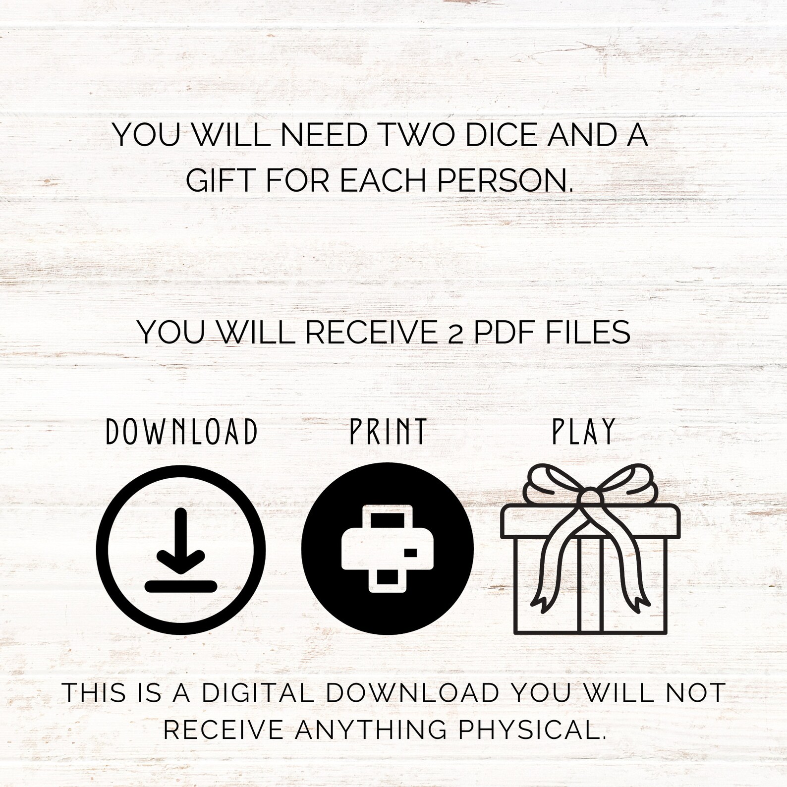 Roll the Dice Gift Exchange Game, Christmas Gift Exchange Dice Game ...