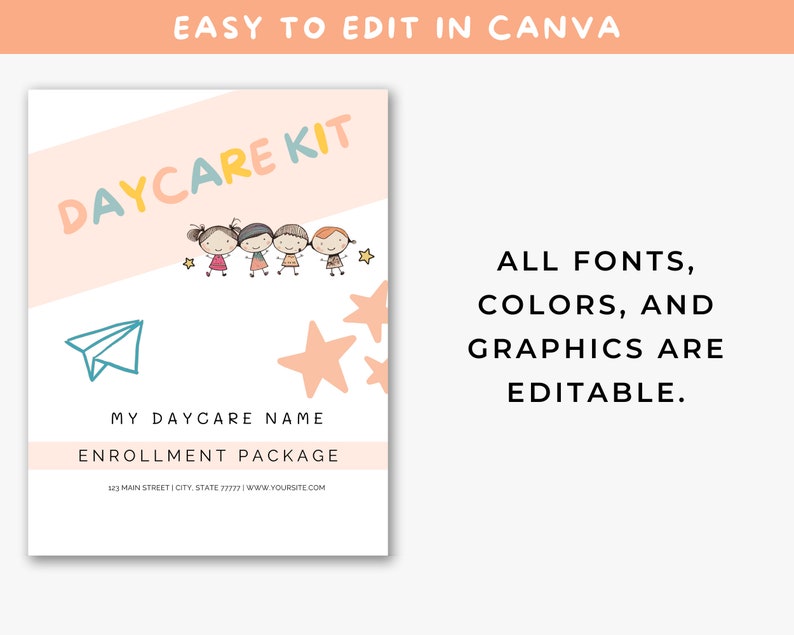 Daycare Emergency Action Plan, Daycare Forms, in Home Daycare Emergency ...