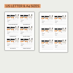 Halloween Candy Gram Printable, Boo Gram, PTO, PTA Fundraiser - Etsy