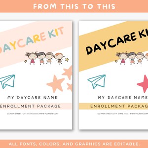 Editable Daycare Forms BUNDLE, in Home Daycare Starter Kit, Childcare ...