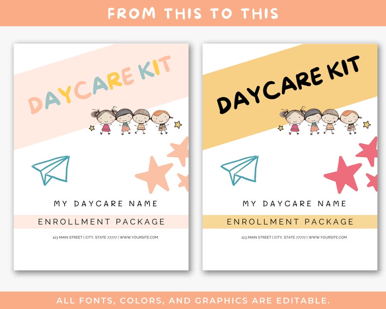 Editable Daycare Forms BUNDLE, in Home Daycare Starter Kit, Childcare ...